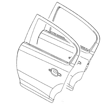 Drzwi tylne - Oryginalne Części OPEL - SKLEP Dixi-Car