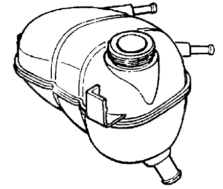 Zbiornik wyrównawczy płynu chłodzącego VECTRA B - 90542964 - SKLEP Dixi-Car