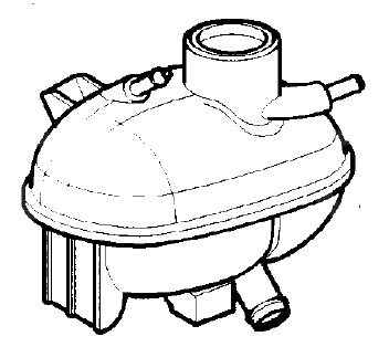 Zbiornik wyrównawczy płynu chłodzącego CORSA C/TIGRA B (1.0;1.2;1.4 ...