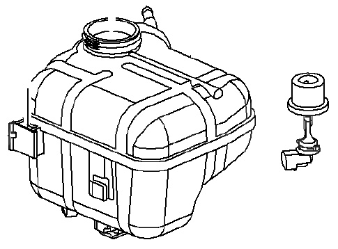 Zbiornik wyrównawczy płynu chłodzącego INSIGNIA - 13220123 - SKLEP Dixi-Car