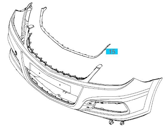 Grill, wypraska - Oryginalne Części OPEL - SKLEP Dixi-Car
