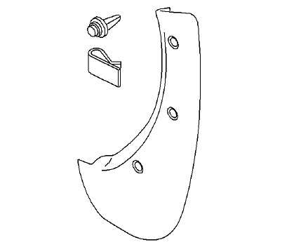 Chlapacze - fartuchy przeciwbłotne tylne AGILA B - 93199838 - SKLEP ...