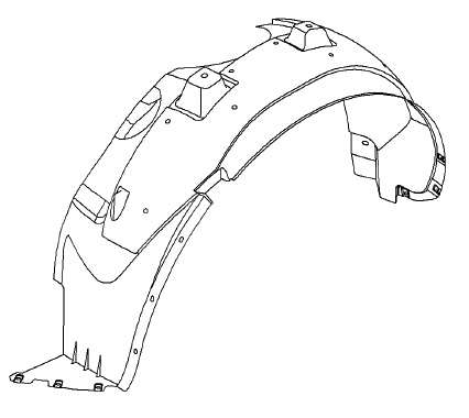 Nadkole przednie prawe ANTARA - 20952948 - SKLEP Dixi-Car