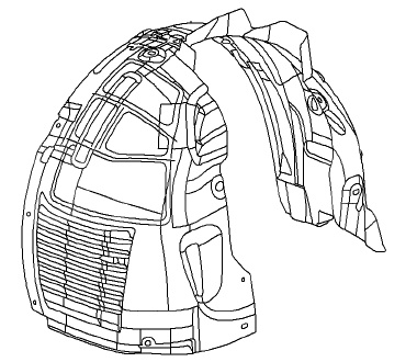 Nadkole przednie lewe INSIGNIA - 22890915 - SKLEP Dixi-Car