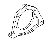 Uszczelka wału korbowego; ASTRA H, J, INSIGNIA, SIGNUM, VECTRA C ...