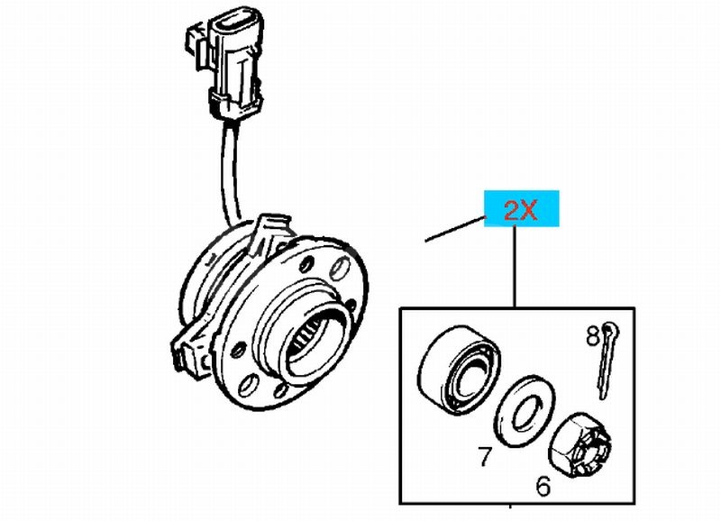 Piasta przednia z czujnikiem ASTRA G II, ZAFIRA A - 9117620 - SKLEP ...