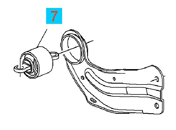 Tuleja wahacza tył do Insignia A - 22927294 - SKLEP Dixi-Car
