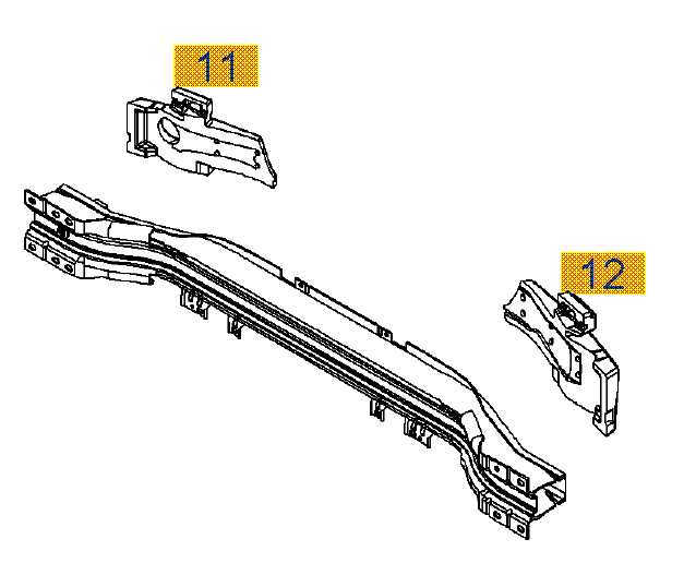 Absorber, odbój zderzaka - Oryginalne Części OPEL - SKLEP Dixi-Car