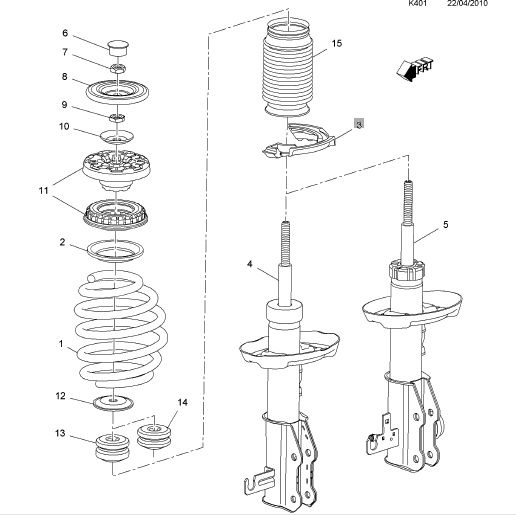 Izolacja dolna amortyzatora przód INSIGNIA - 13219067 - SKLEP Dixi-Car