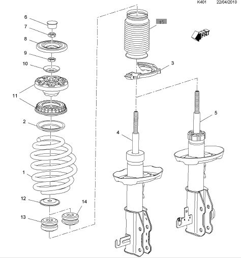 Osłona, koszulka amortyzatora przód INSIGNIA - 13243574 - SKLEP Dixi-Car