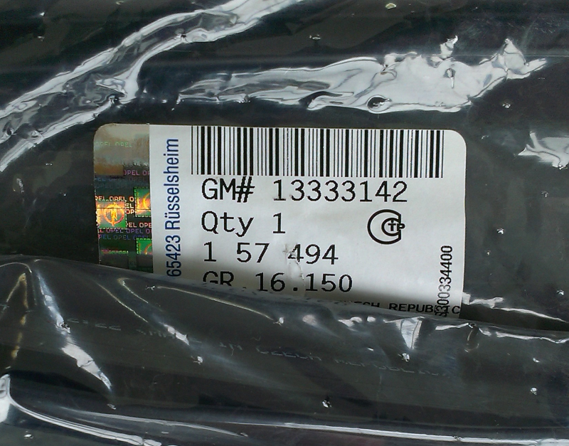 Uszczelka płyty progu INSIGNIA prawa - 13333142 - SKLEP Dixi-Car