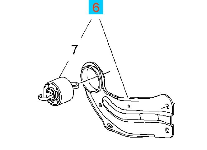 Wahacz zawieszenia tył INSIGNIA (tylny, prawy) - 22927293 - SKLEP Dixi-Car